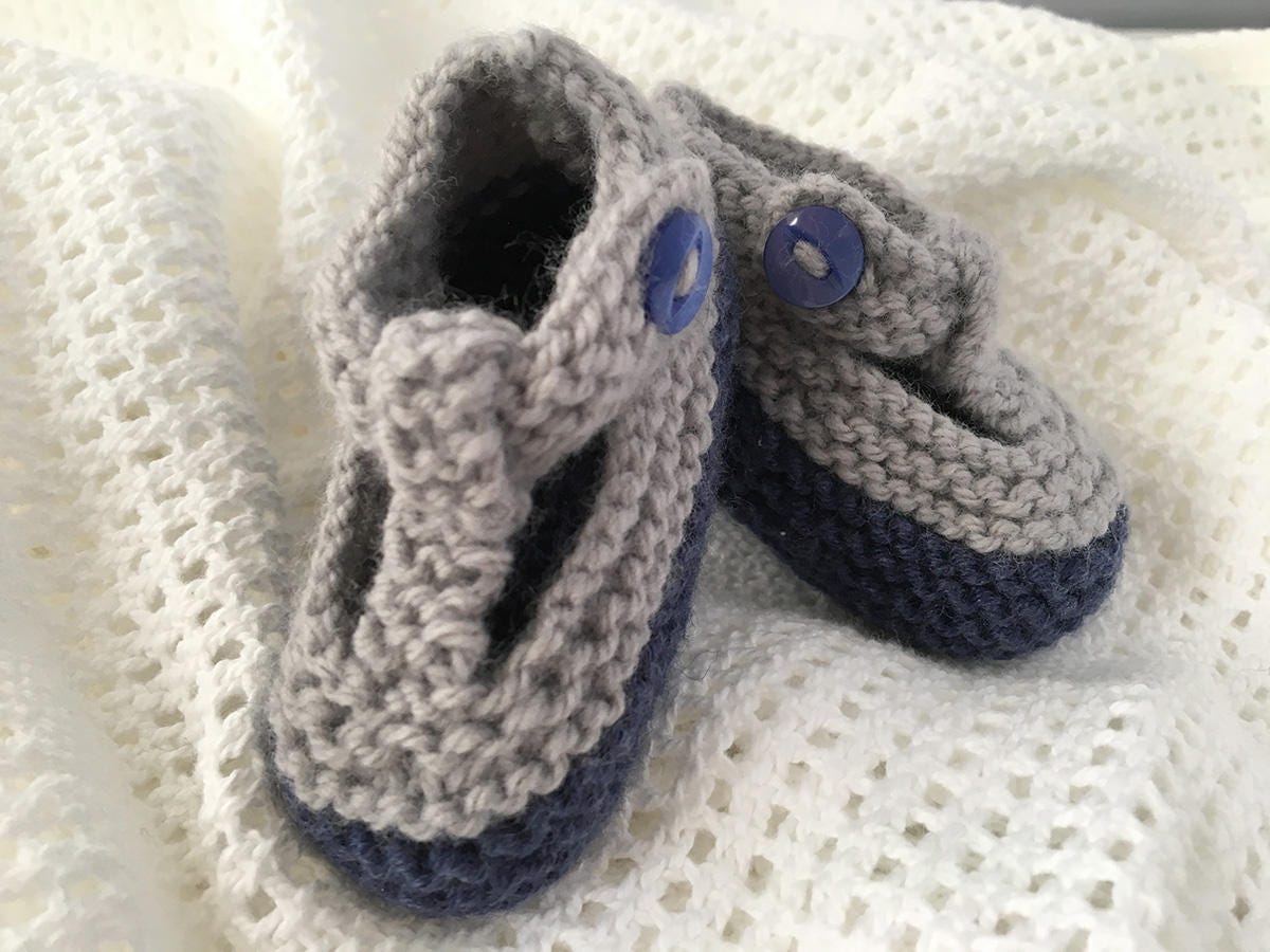 Baby Shoes Knitting Pattern QUINN | Etsy