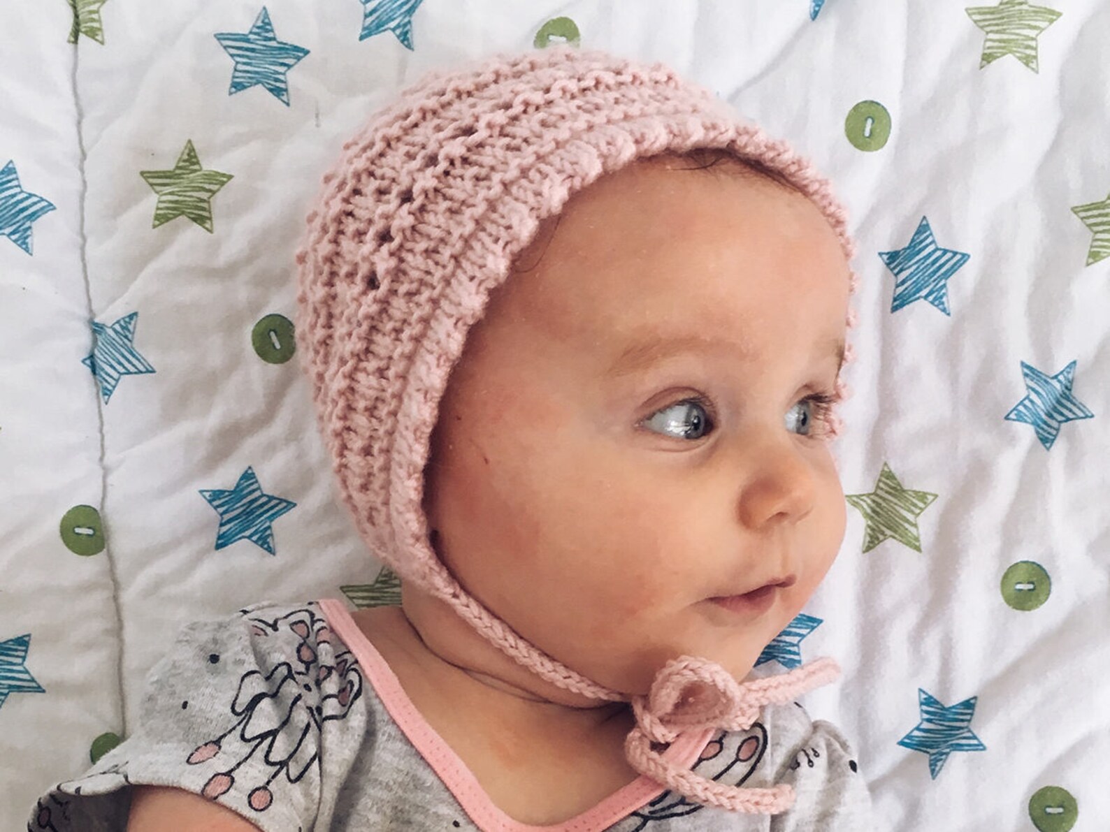 Baby Bonnet PDF Knitting Pattern SAVANNAH - Etsy