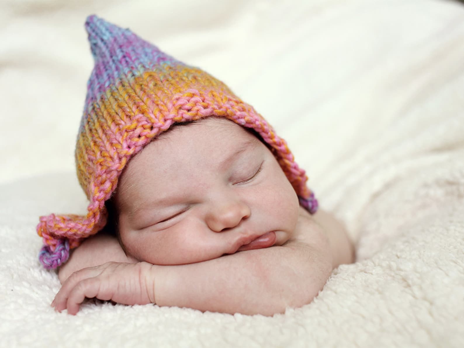 Baby Pixie Hat Knitting Pattern RAINBOW PIXIE - Etsy