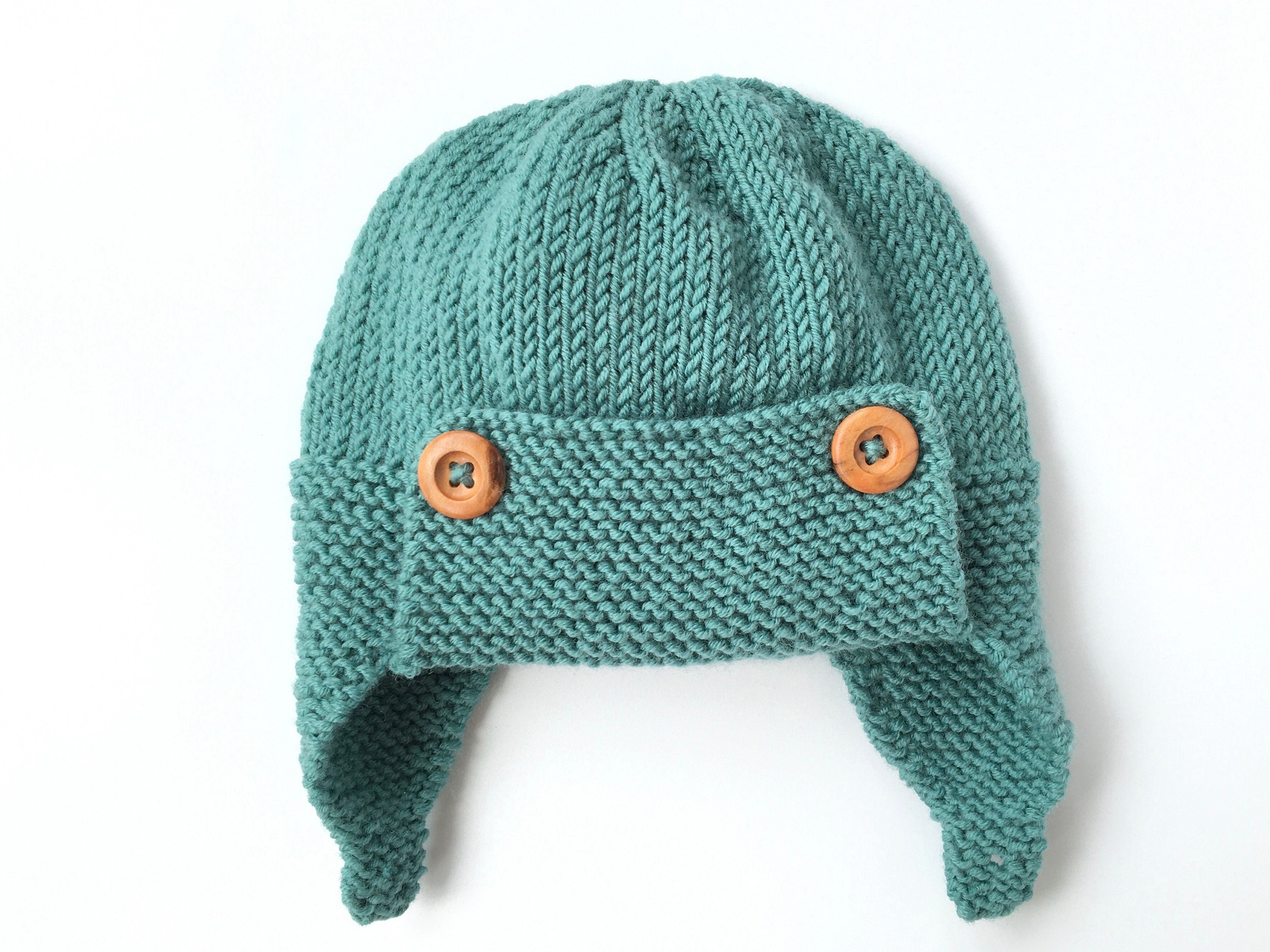 Baby Pilot Hat Knitting Pattern WRIGHT FLYER - Etsy UK