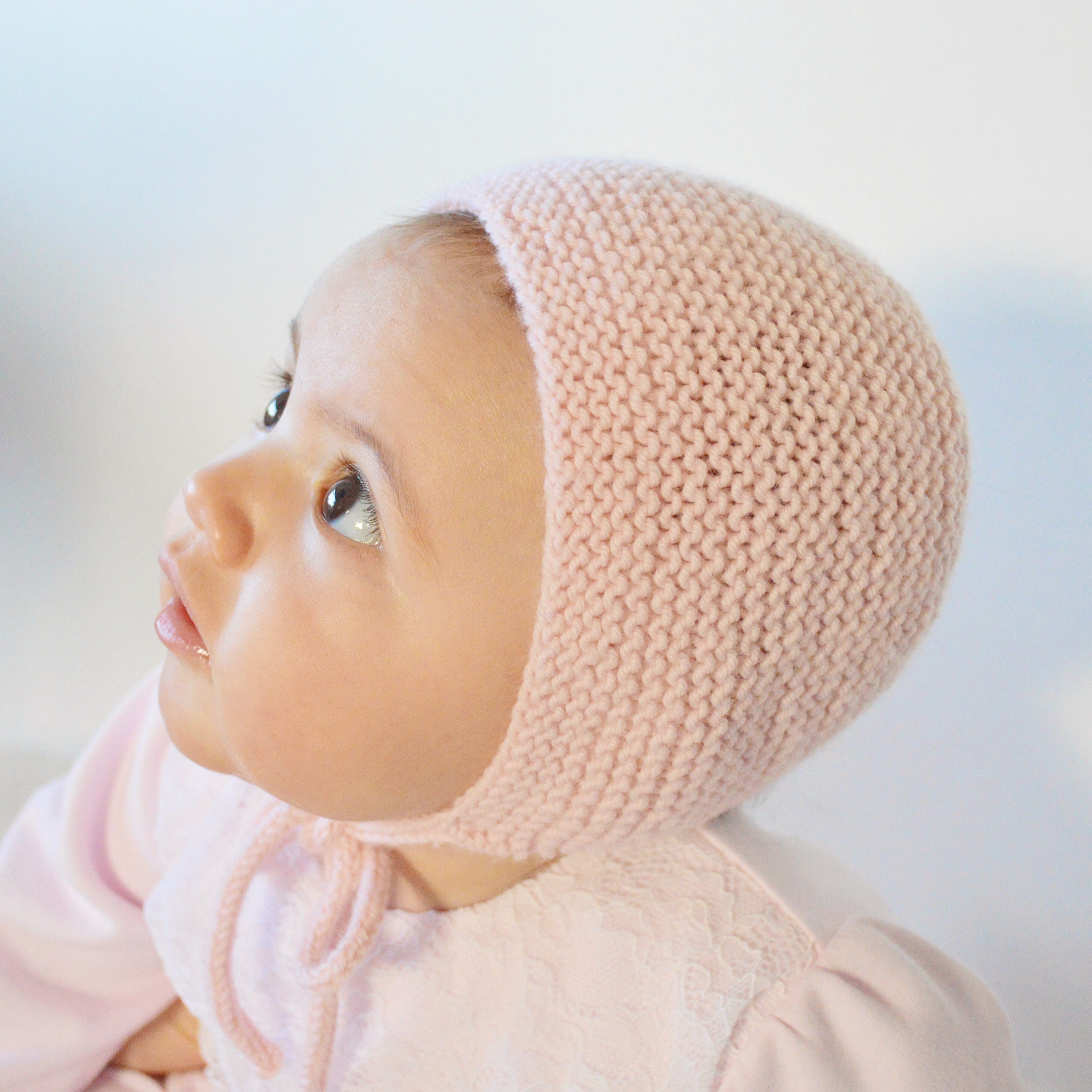Modern Baby Bonnet Knitting Pattern LONNIE | Etsy
