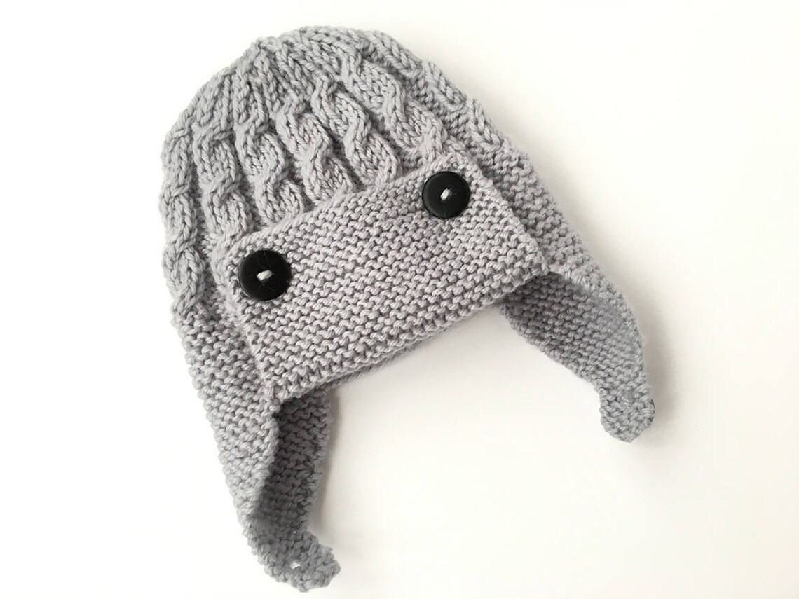 Aviator Hat Knitting Pattern for Baby and Child DAYTON - Etsy Australia