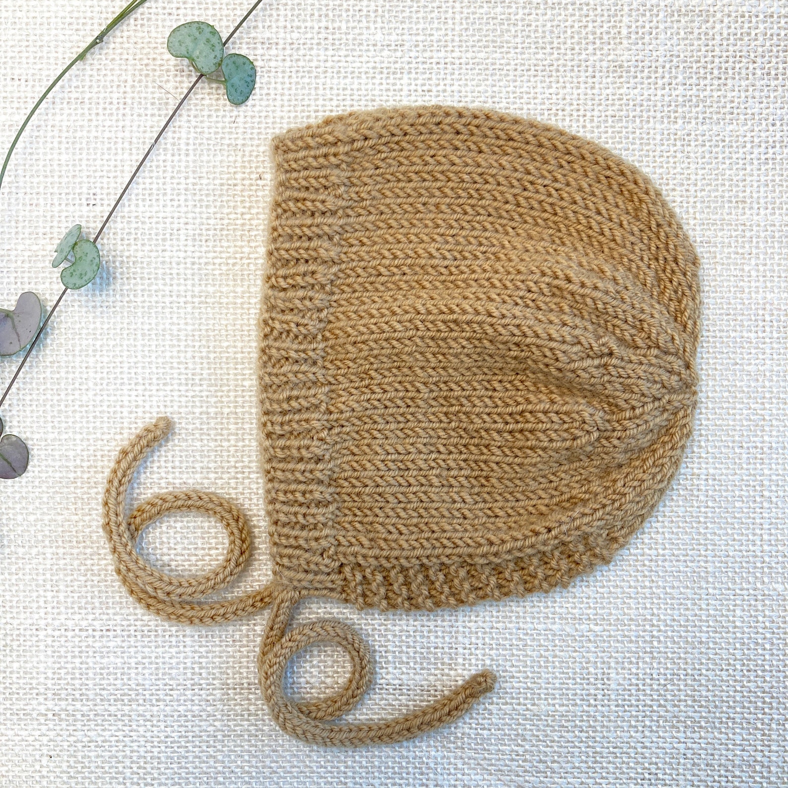 PDF Knitting Pattern for Easy Baby Bonnet Style Me Simple - Etsy