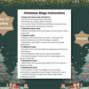 50 Christmas Bingo Cards, Printable Christmas Bingo Game for Kids ...