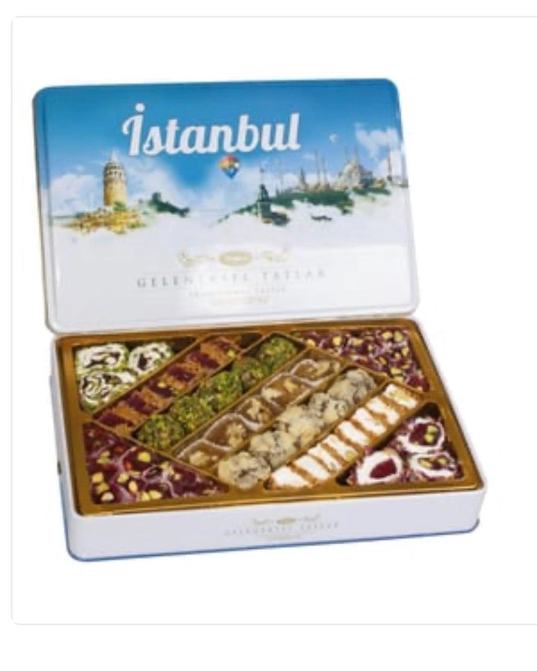 Turkish Cities Printed Traditional Flavors Box | Mixed Gift Turkish ...