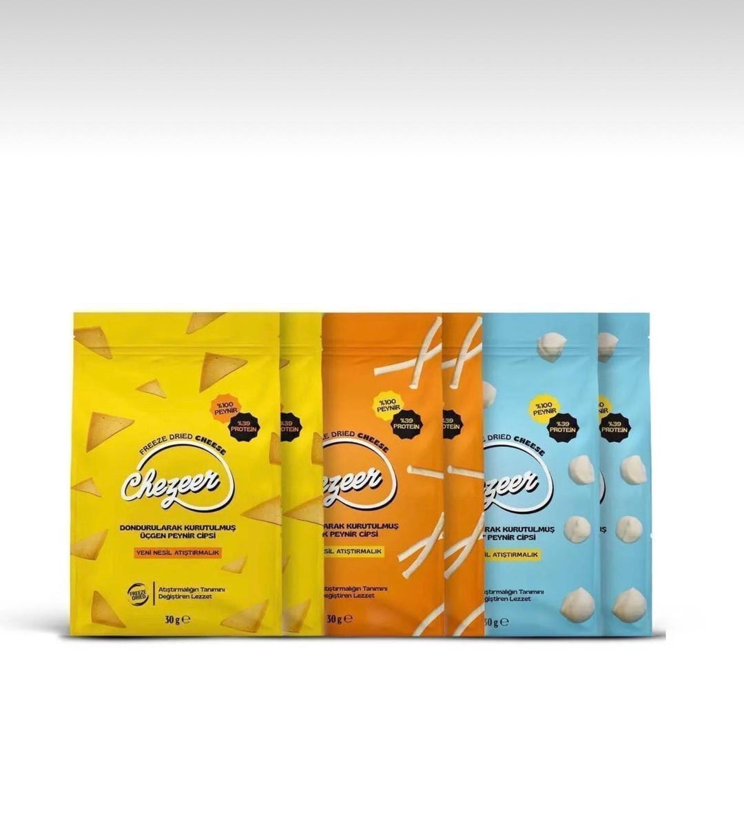 Freeze Dried Cheese Chips 6 Packs Healthy Snack Made From 100% High ...