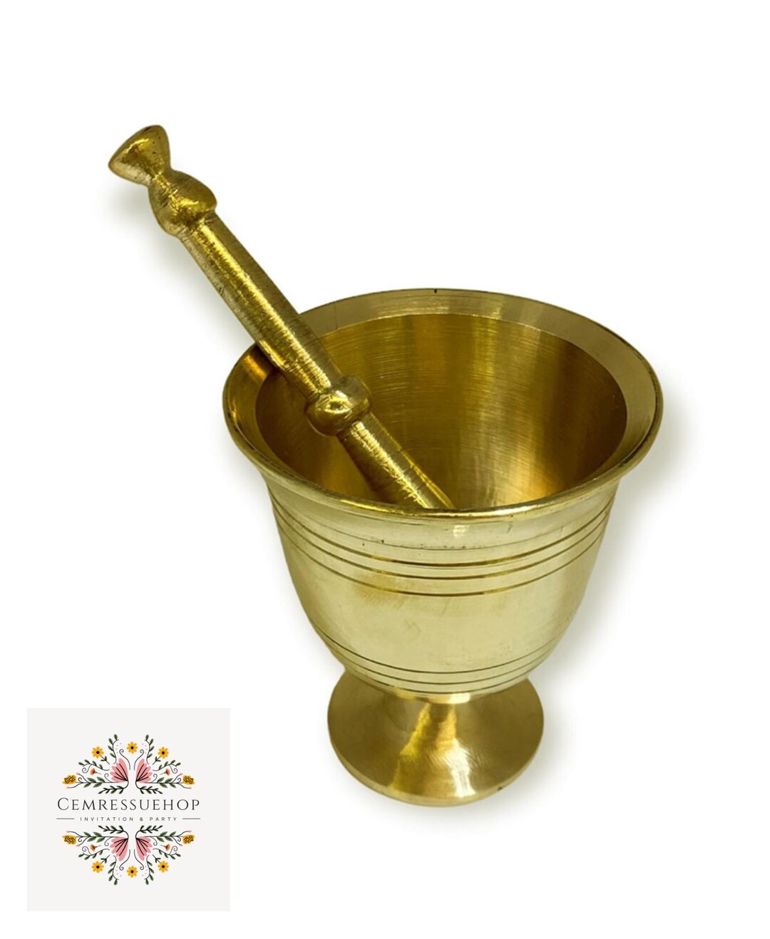 Brass Mortar, Vintage Decor, Mortar and Pestle, Antique African Kitchen ...