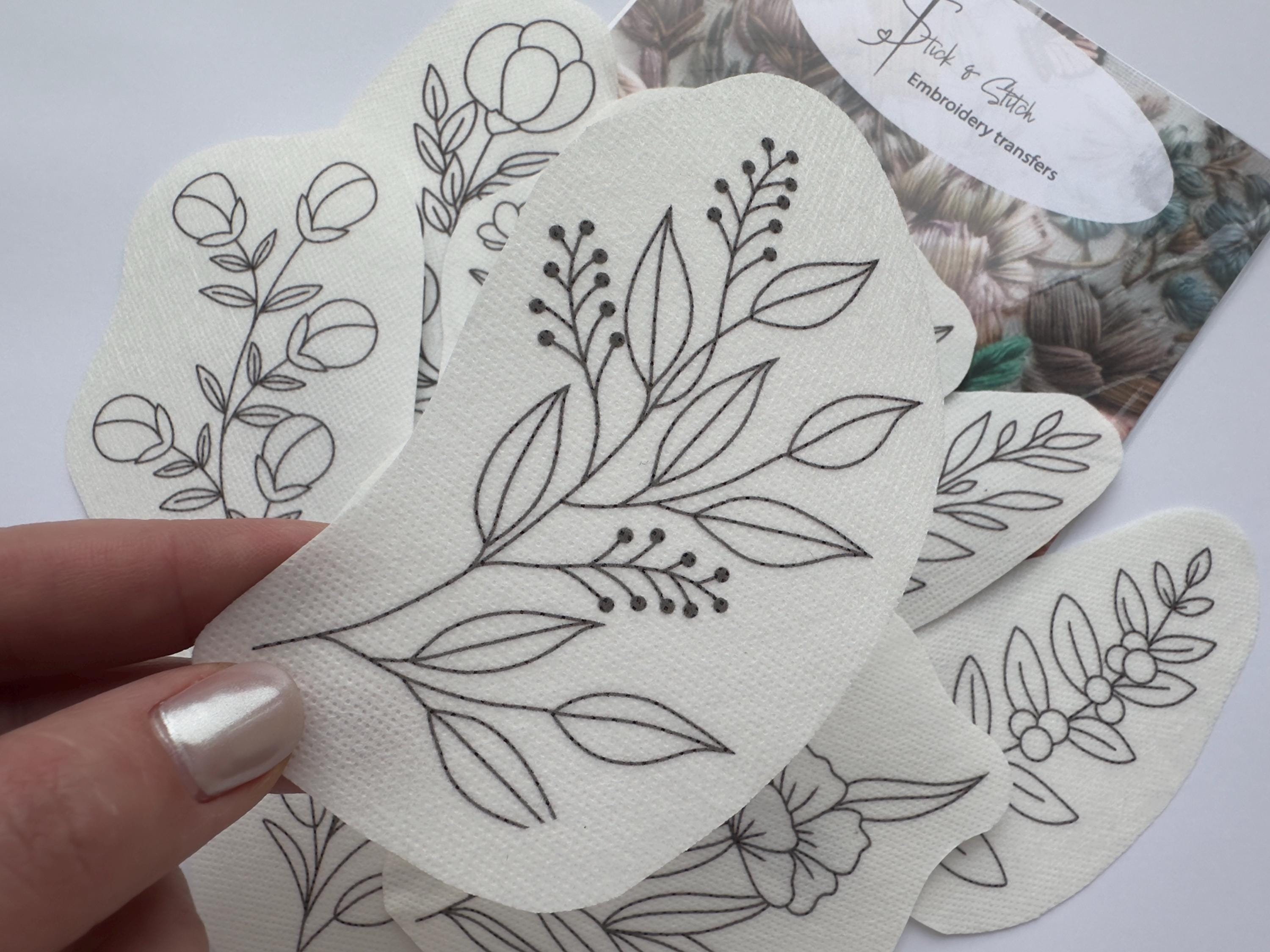 Floral Branches Embroidery Patterns, Flower Embroidery Designs ...