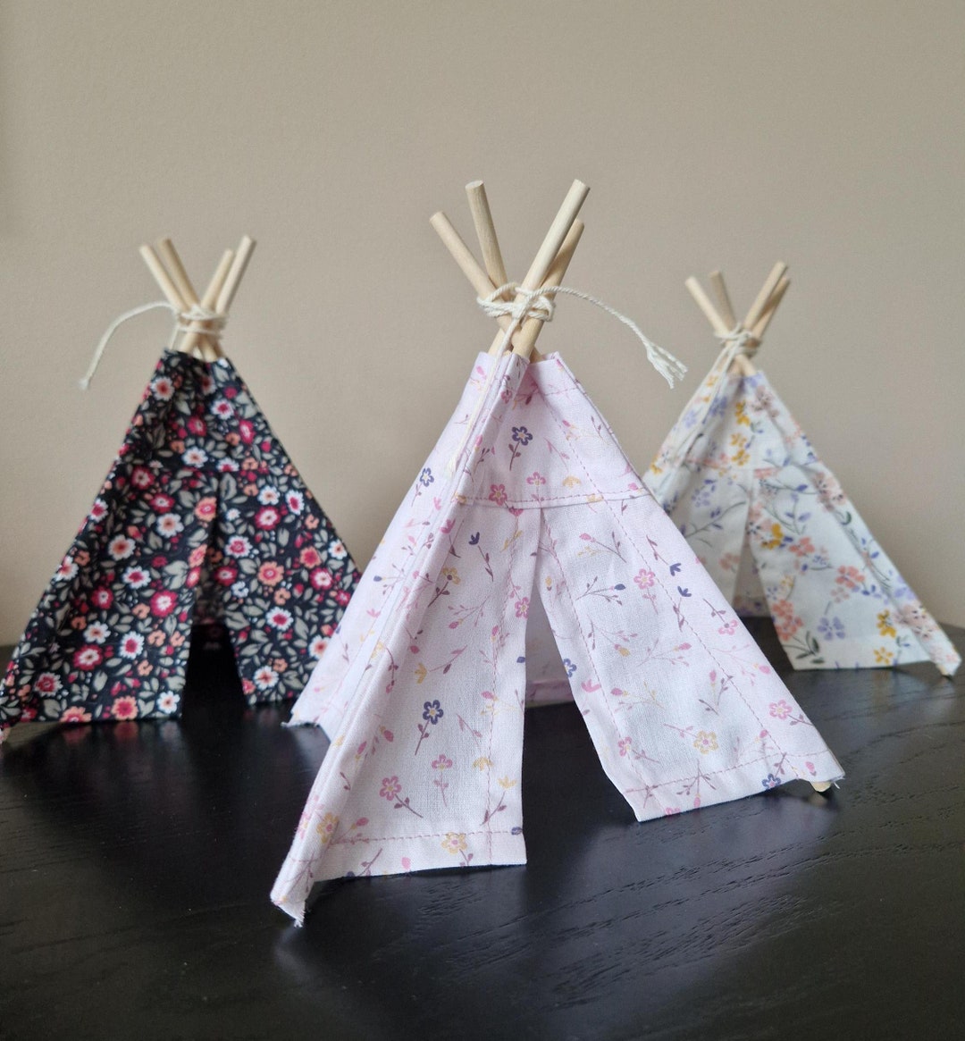 Tipi Tent, Mini Tipi, Dollhouse, Miniatures, Tent, Dollhouse, Tipi ...