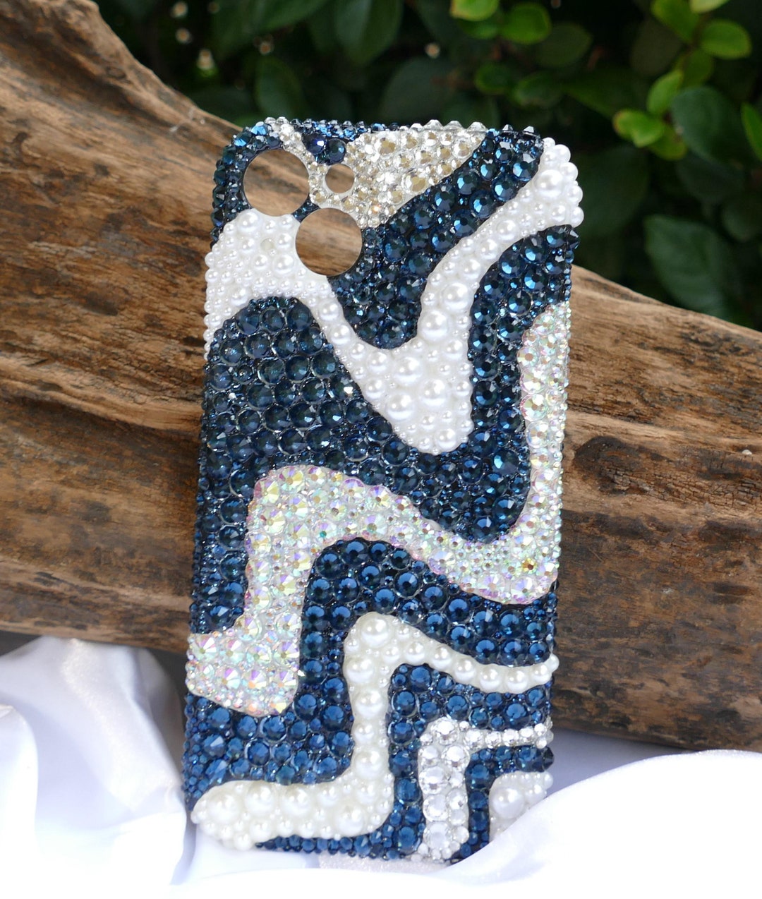 Blue Wave! Gorgeous Custom Blinged Out iPhone Case Cover! Handmade ...