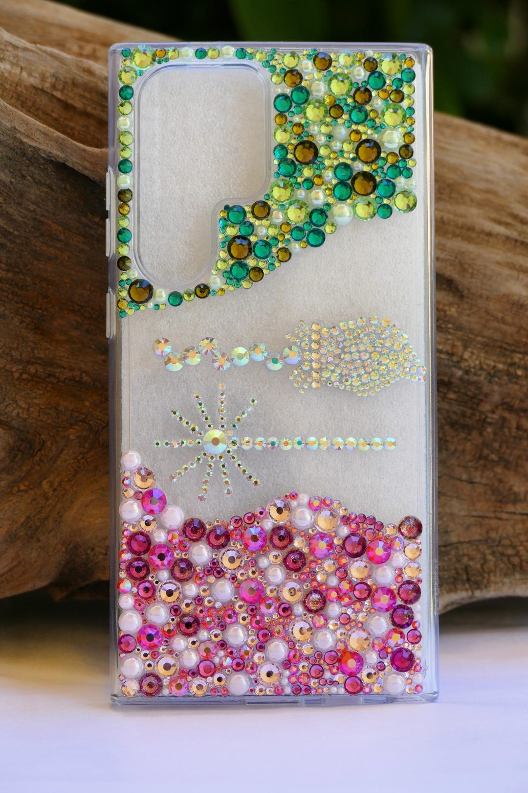 Wicked Elphaba Glinda Phone Case, Handmade Rhinestone Pearl Gems - Etsy