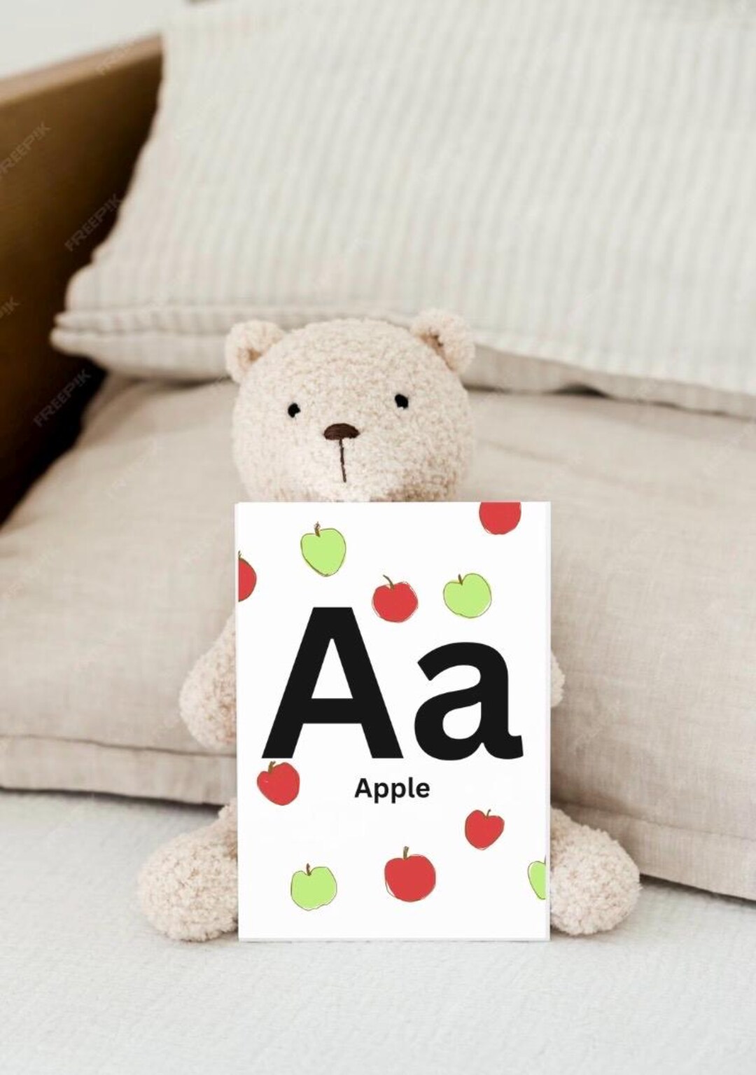 Alphabet Flashcards, Fruit and Vegetable, Easy to Learn, Hand Drawn ...
