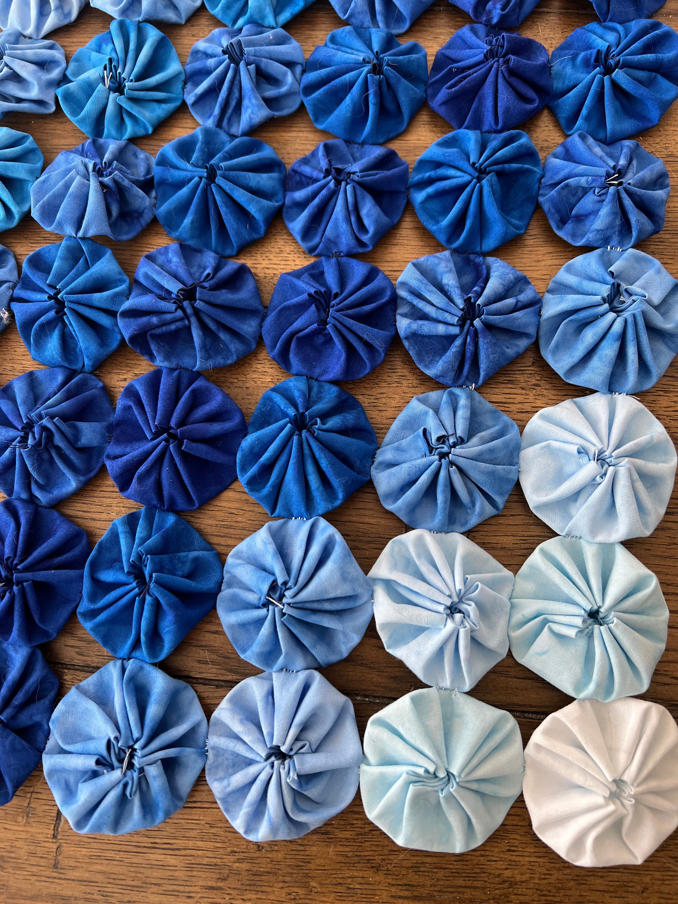 Blue Ombre Table Runner, Doily, Mantle Decor, Throw, Decoration ...