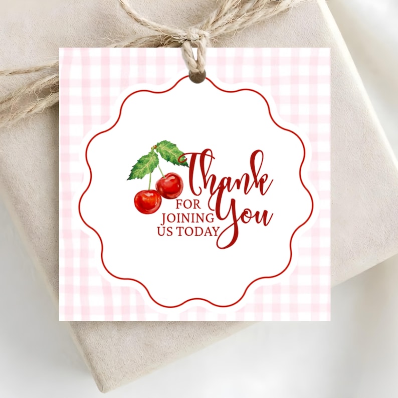 Square Gift Tag Mockup, Canva Template + JPG, Minimalist Favor, Thank ...