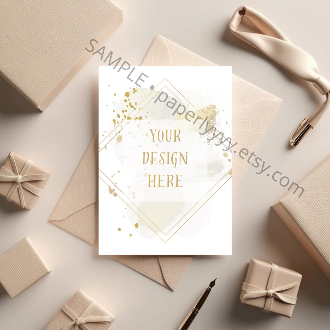 Masculine Greeting Card Mockup Bundle – 25 Canva Smart Templates With ...