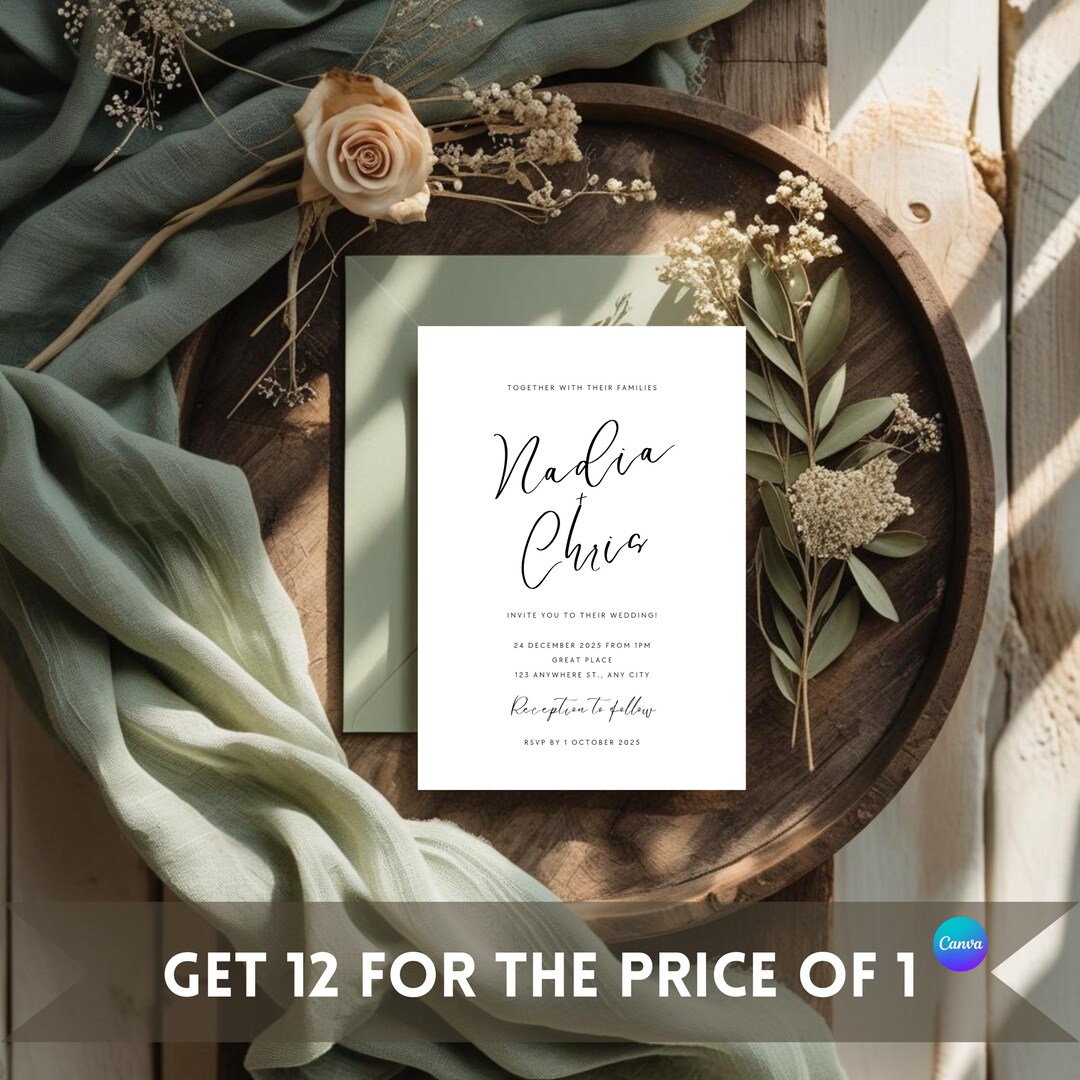 12 Card Mockup Bundle: Wedding Invitation, Baby Shower, Business ...
