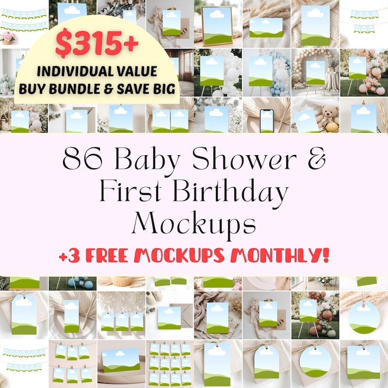 Mockups Bundle Cards - Etsy