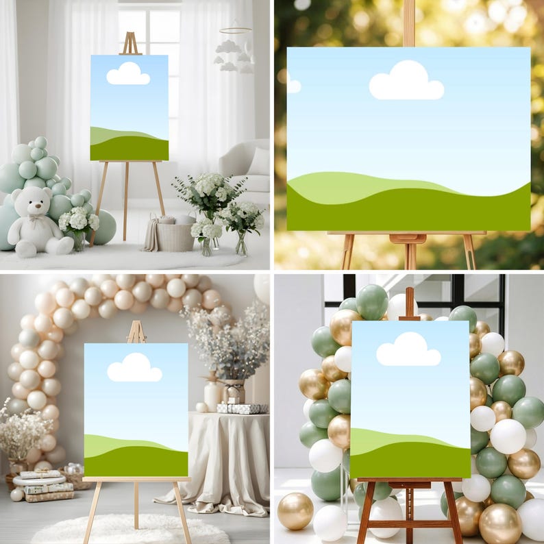 Party Mockup Bundle, Baby Shower, 1st Birthday, 93 Canva Templates ...