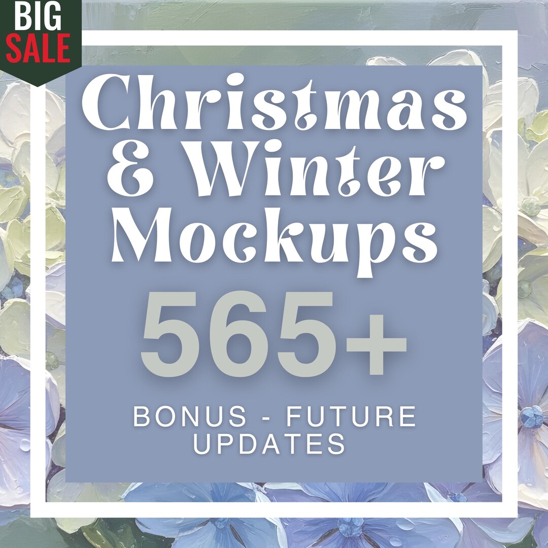 All Shop Christmas & Winter Mockups: Canva Drag and Drop Templates ...