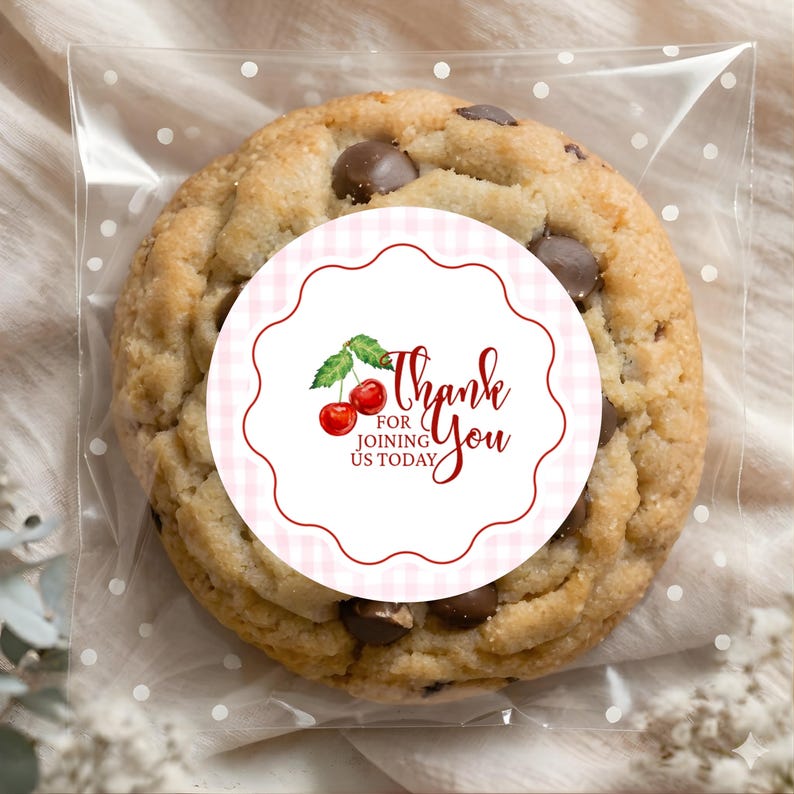 Cookie Favor Sticker Mockup, Round Label Mockup, Circle Tag Mock Up ...