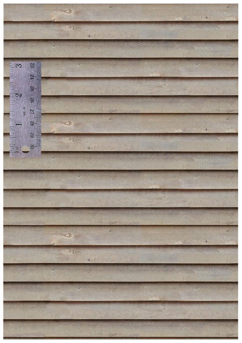 1/6 1/12 1/24 1/48 Dollhouse Vintage Natural Lap Wood Exterior Siding ...