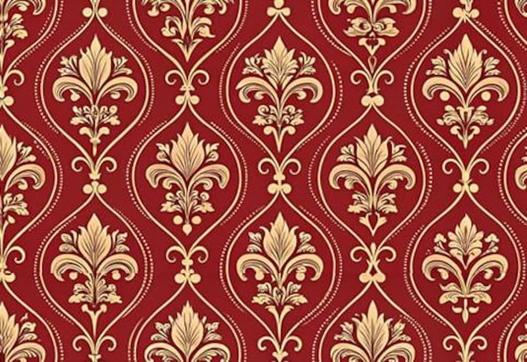 1/6 1/12 1/24 Dollhouse Vintage Baroque Classic Decorative Gold Pattern ...