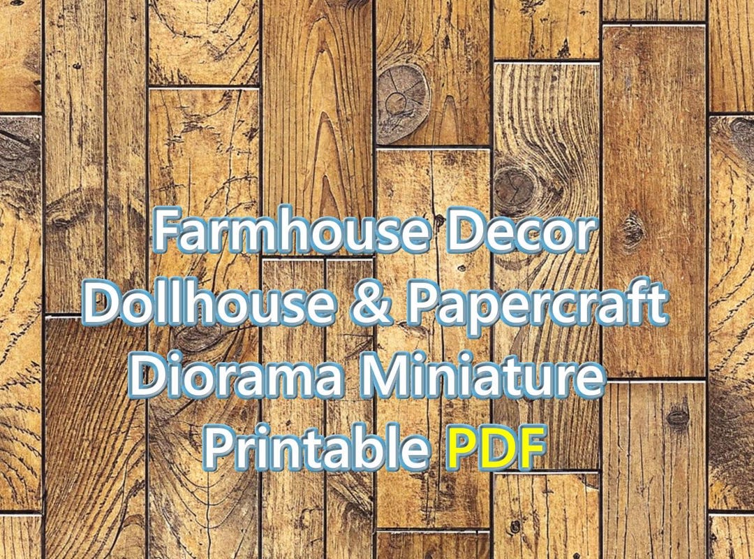 Dollhouse Rustic Aged Reclaimed Wood Plank Seamless | Farmhouse Room ...