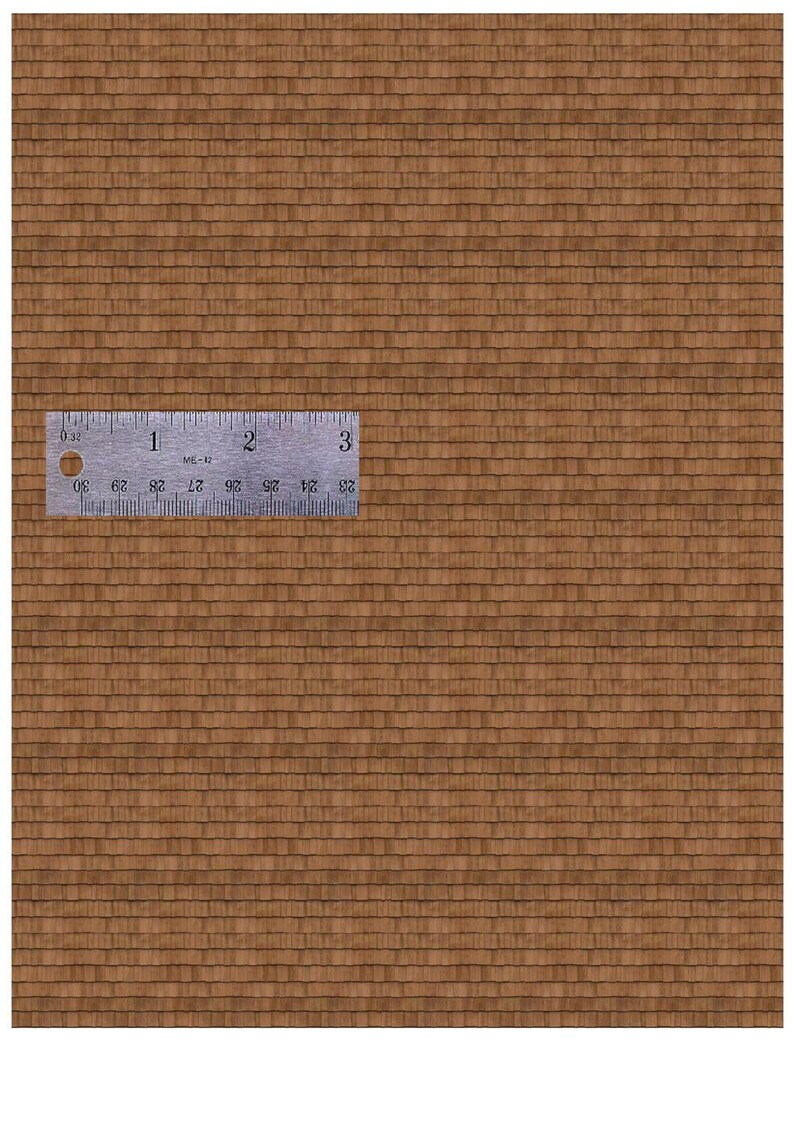 1/12 1/24 1/48 1/96 Dollhouse Brown Wood Shingle Roof Tiles Seamless ...