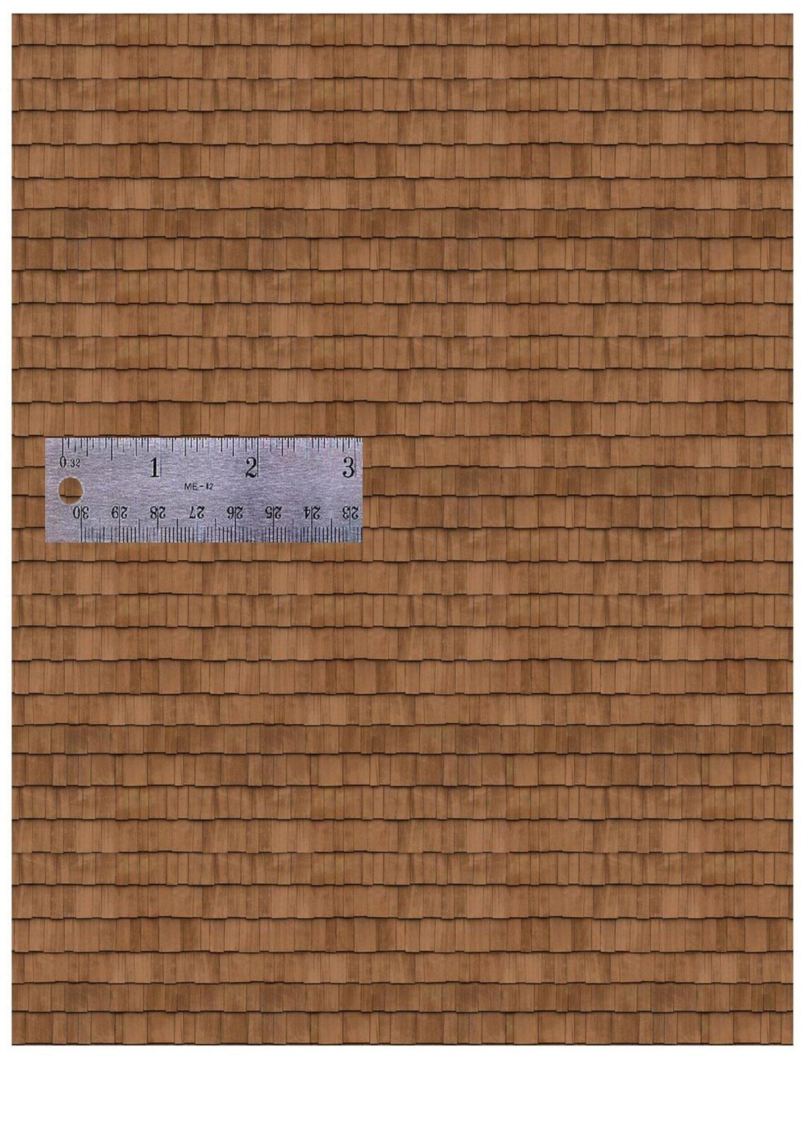 1/12 1/24 1/48 1/96 Dollhouse Brown Wood Shingle Roof Tiles Seamless ...
