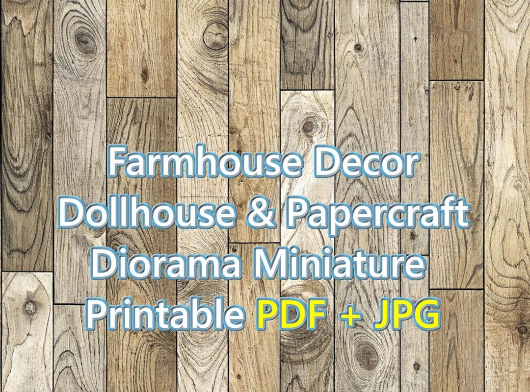 Vintage Rustic Natural Wood Plank Texture Printable PDF | Farmhouse ...