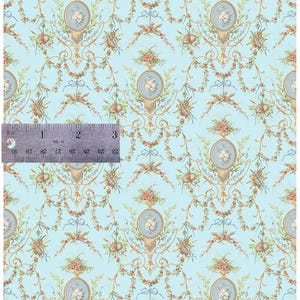 1/12 1/24 Scale Dollhouse Vintage Elegant Ornate Floral Pattern ...