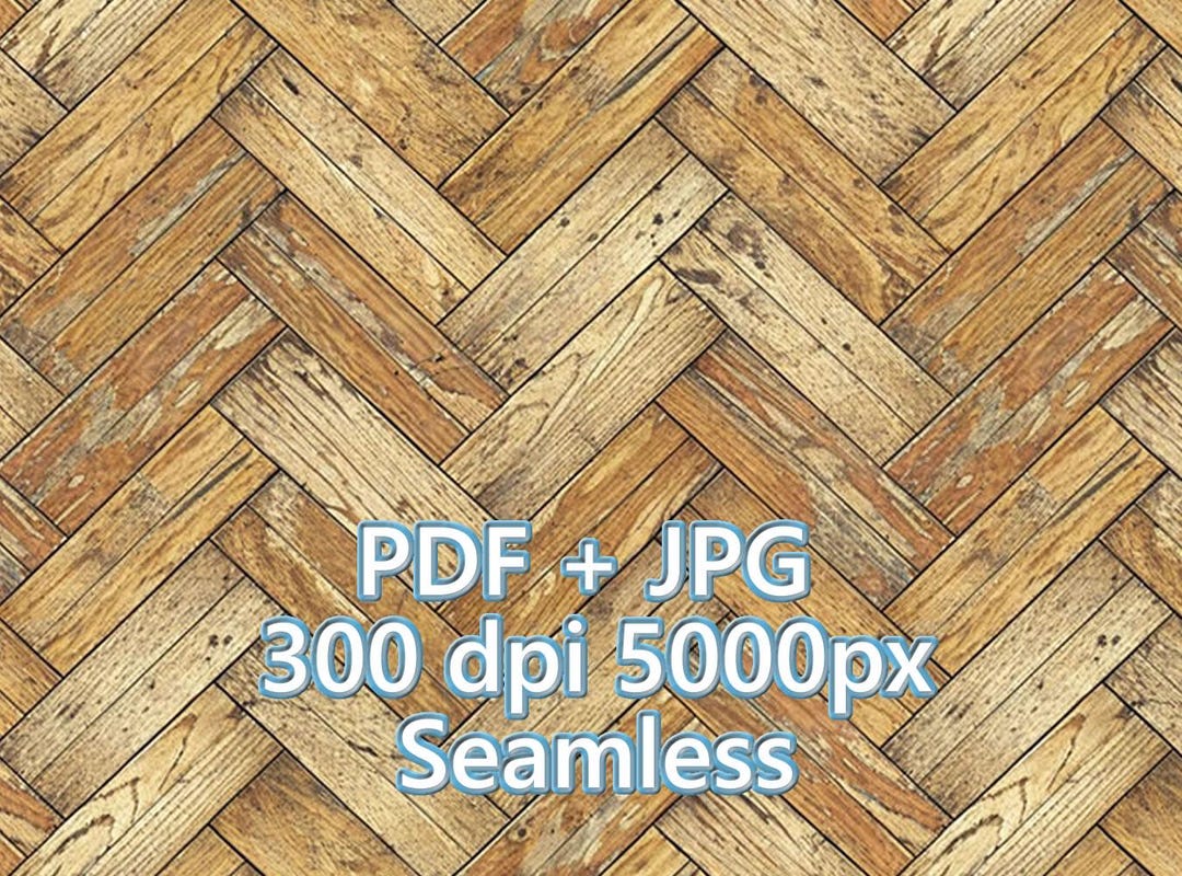 Old Worn Vintage Parquet Wood Floor Texture 1/6 1/12 1/24 | Rustic Oak ...