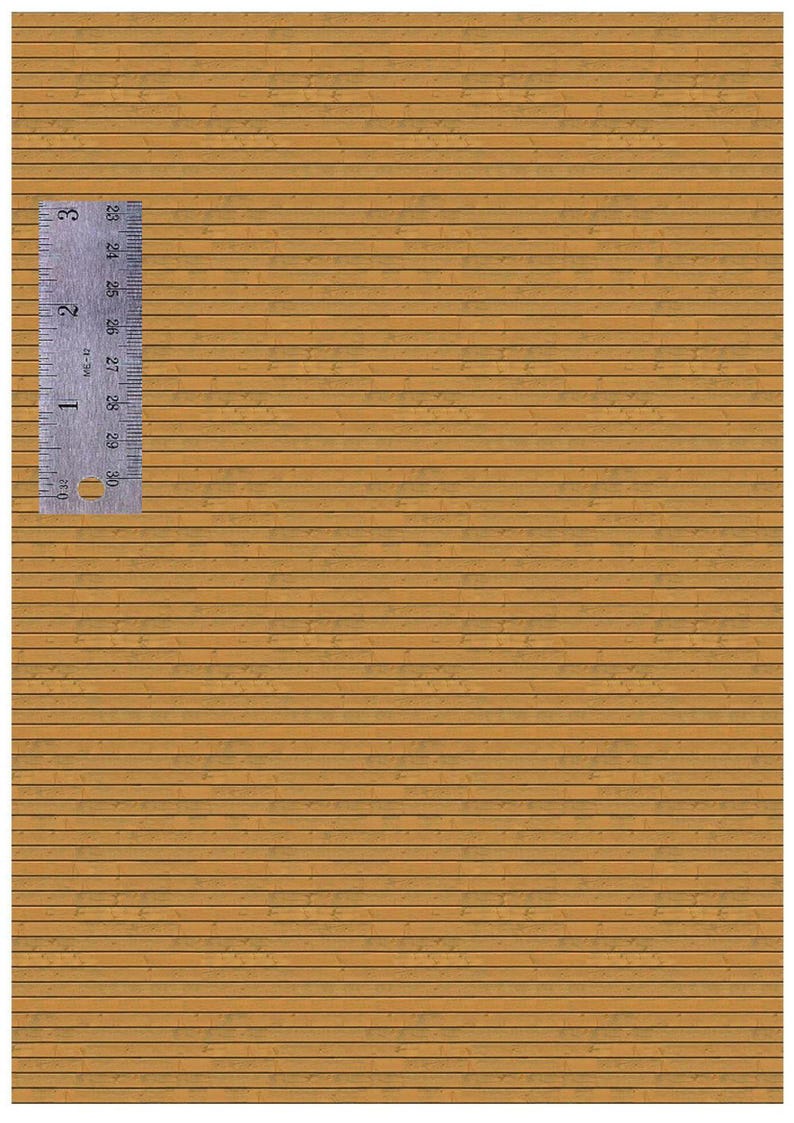 1/6 1/12 1/24 1/48 Dollhouse Vintage Horizontal Honey Colored Natural ...