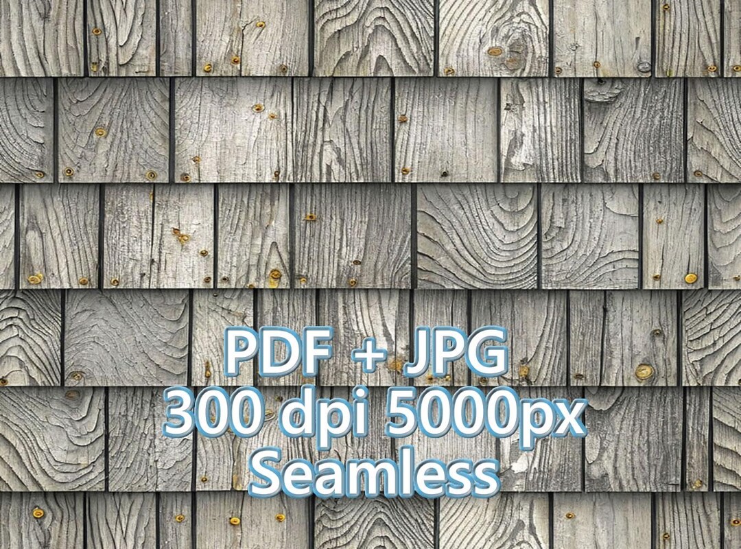 Weathered Gray Cedar Shingle Siding Seamless Texture 1/6 1/12 1/24 ...
