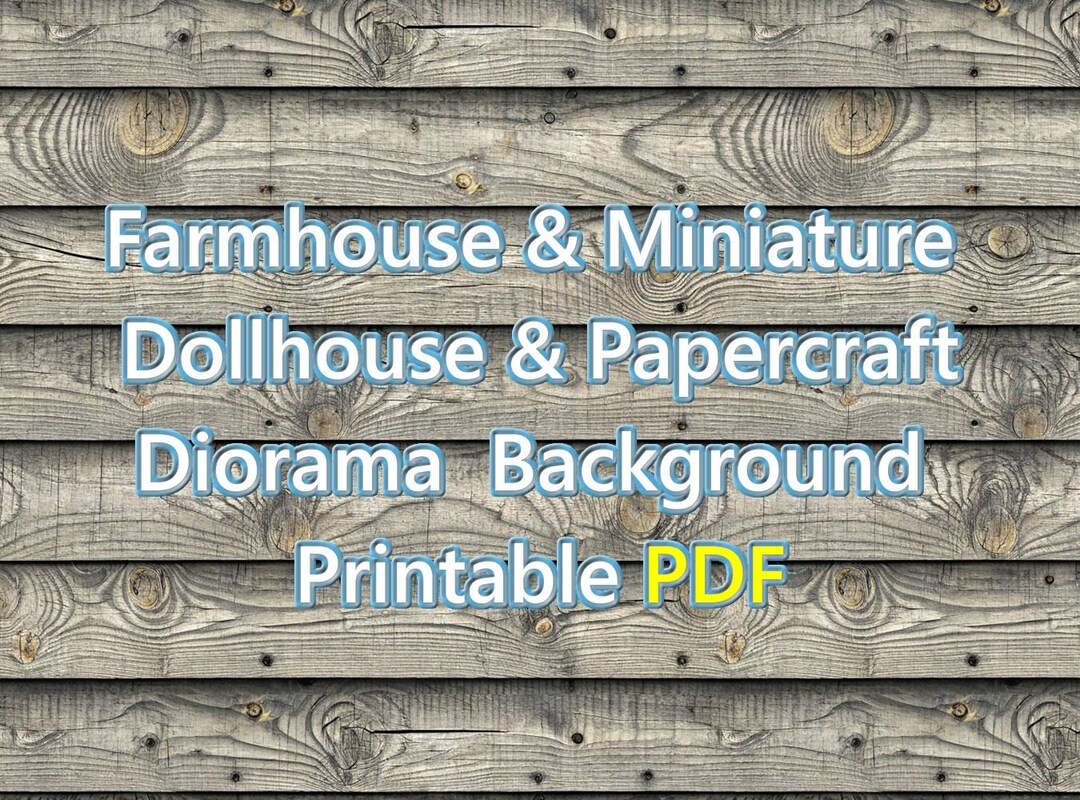 Aged Natural Horizontal Wood Siding Printable PDF 1/6 1/12 1/24 ...