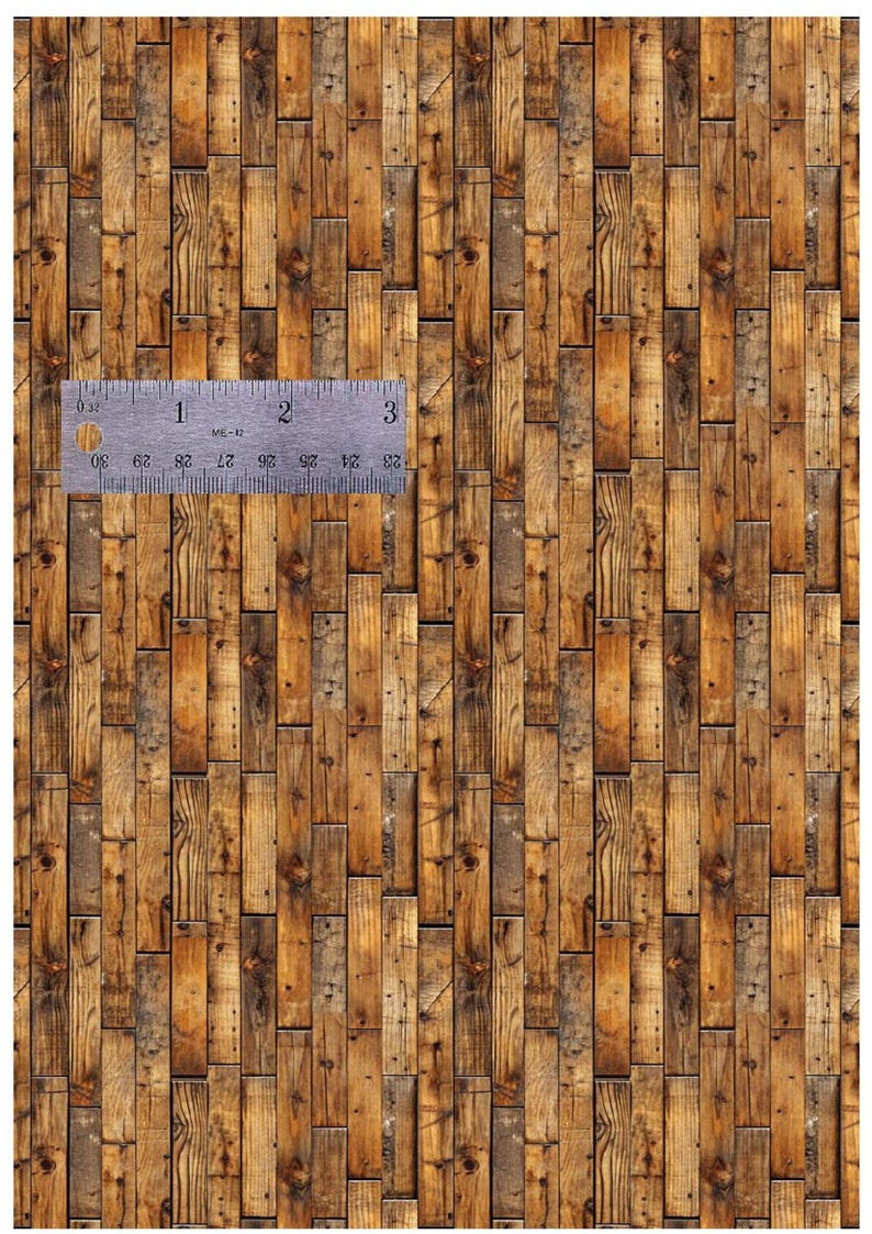 1/12 1/24 Dollhouse Vintage Old Wood Plank Flooring Seamless ...