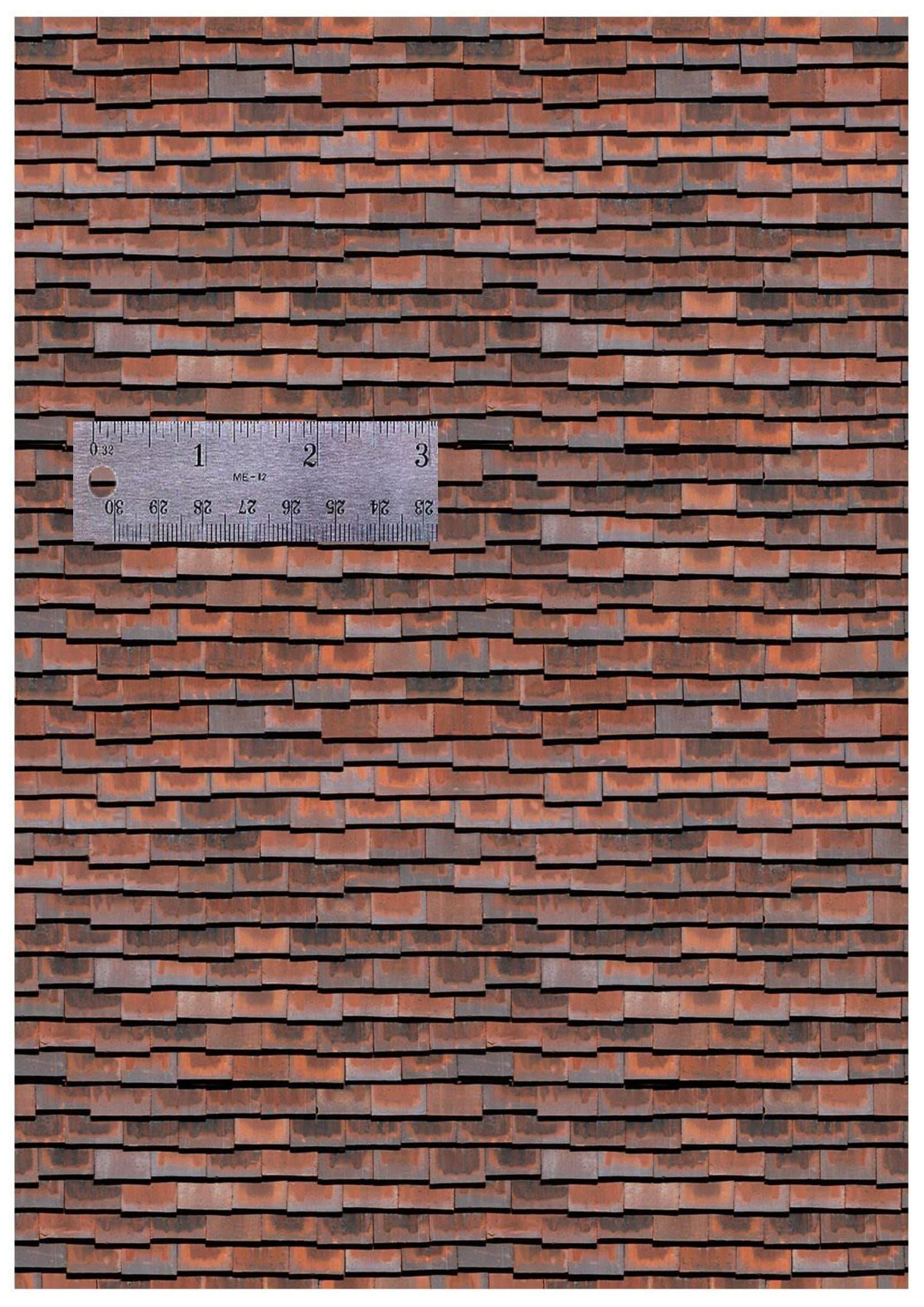 1/12 1/24 1/48 Dollhouse Rustic Old Dirty Clay Roof Tiles Seamless ...