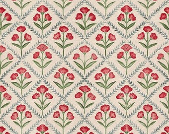 1/12 1/24 1/48 Scale Dollhouse Vintage Moroccan Red Blue Floral Motifs ...