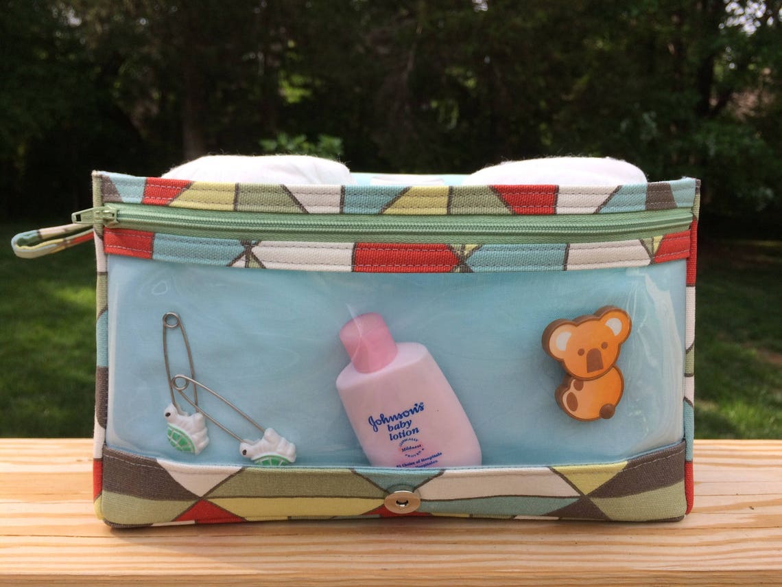 Multi Triangle Diaper Bag, Gift for New Parents, Diaper Purse With ...