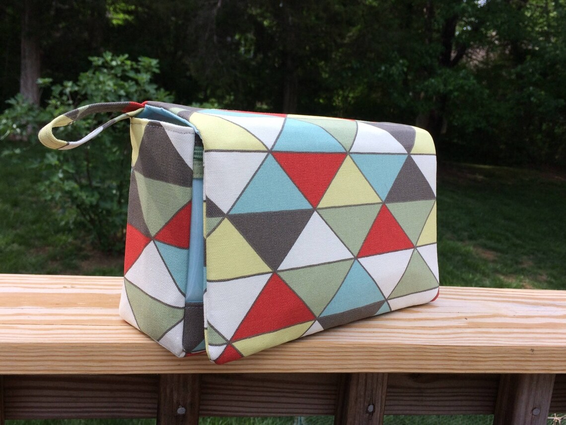 Multi Triangle Diaper Bag, Gift for New Parents, Diaper Purse With ...