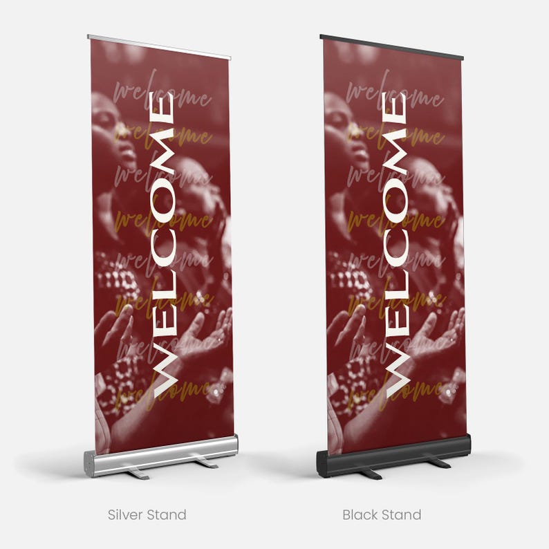Welcome Church Retractable Banner, Custom Banners Decor, Worship ...