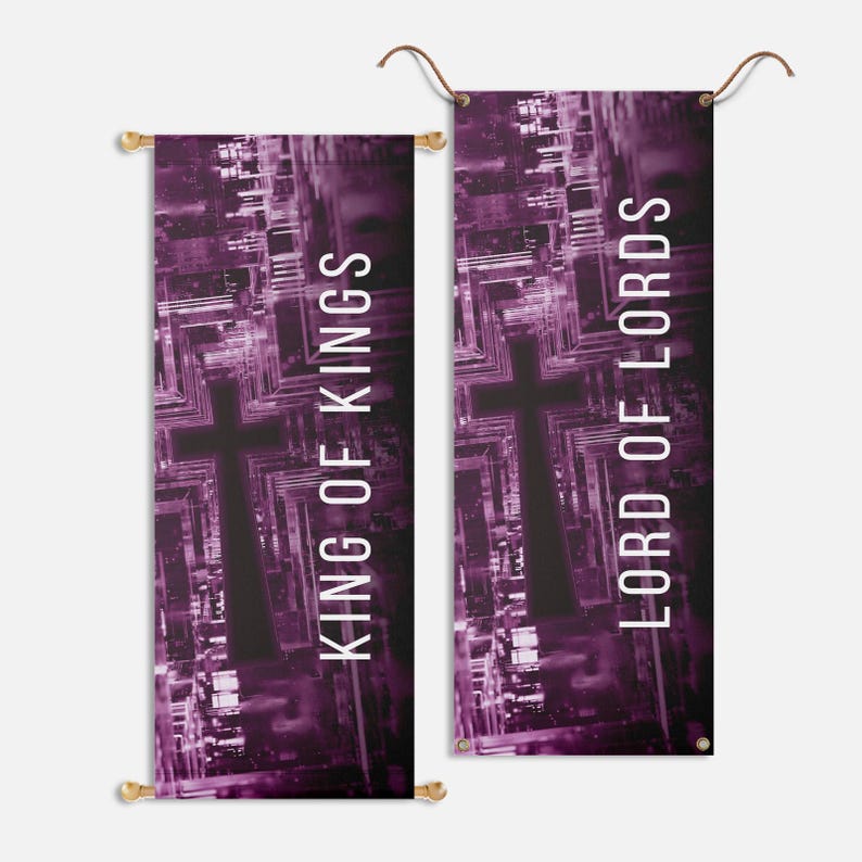Custom Church Banners, Church Decor, Scripture Sanctuary, 4 Banner Set ...