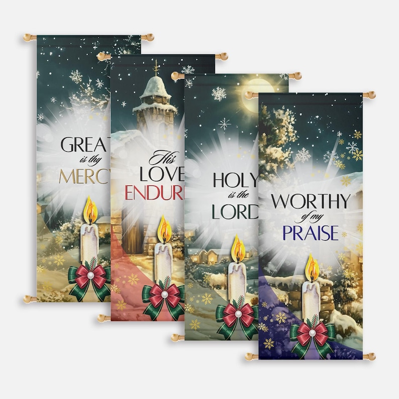 Custom Church Banners Decor, Scripture Sanctuary, Decoration Mission ...