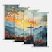 Set of 4 Church Banners, Peace, Love, Hope Joy, Church Banner Set ...