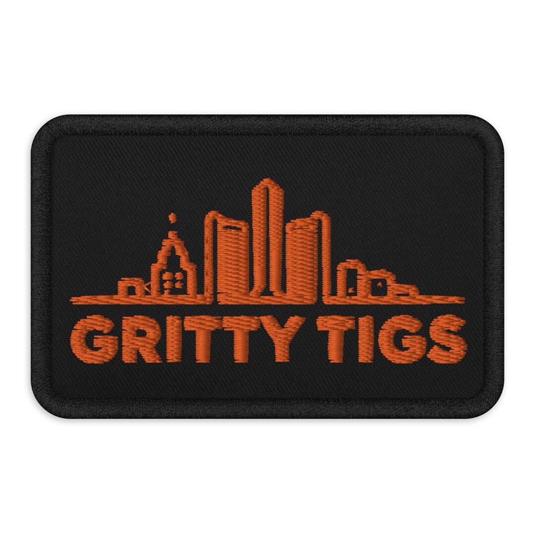 Gritty Tigs Embroidered Patch - Etsy
