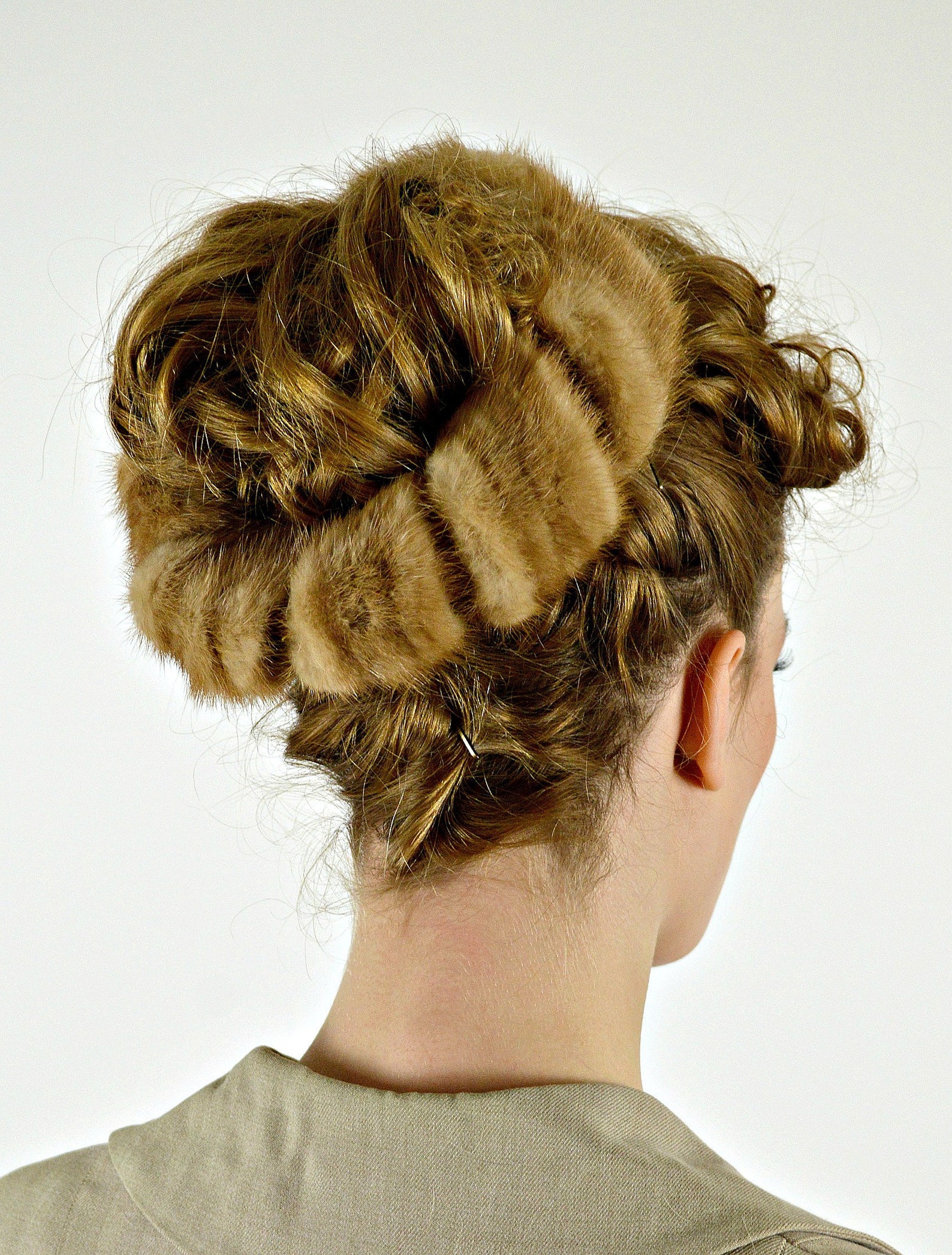 Mink Hair Bun Vintage 1950s Mini Hat Vintage Bun Wrap Fall | Etsy