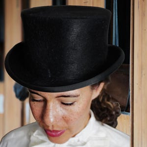 Black English Riding Hat, Dressage Hat, English Show Horse Hat, Size 23 ...