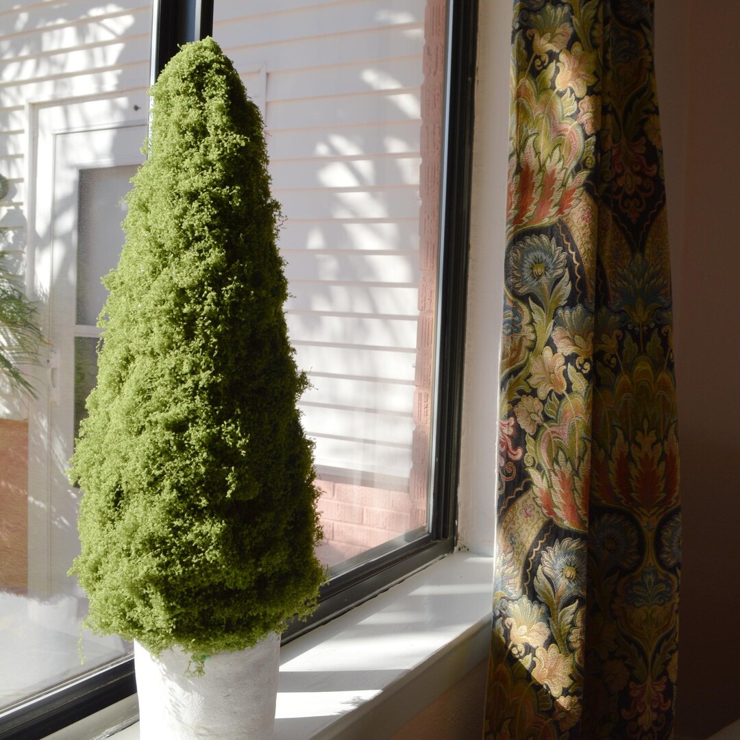 Large Moss Tree Topiary, Sculptable Yarn Moss, Easter & Spring Home ...