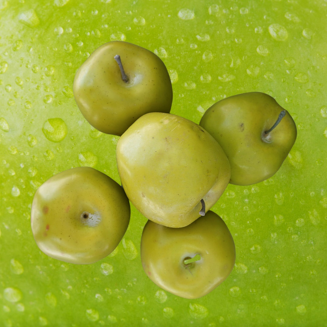 Artifical Large Green Apples Kitchen Decor Realistic Fruit - Etsy