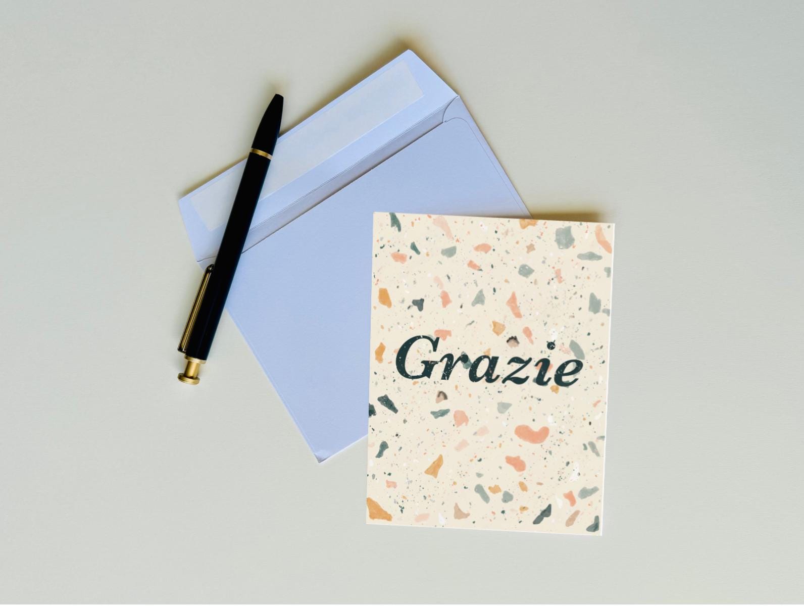 Grazie 10 Card Set | Terrazzo Thank You 10 Card Set | Artist Designed ...